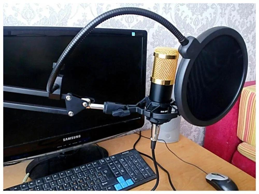 Techtest BM800 Broadcasting Studio Recording Condenser Microphone Mic ...