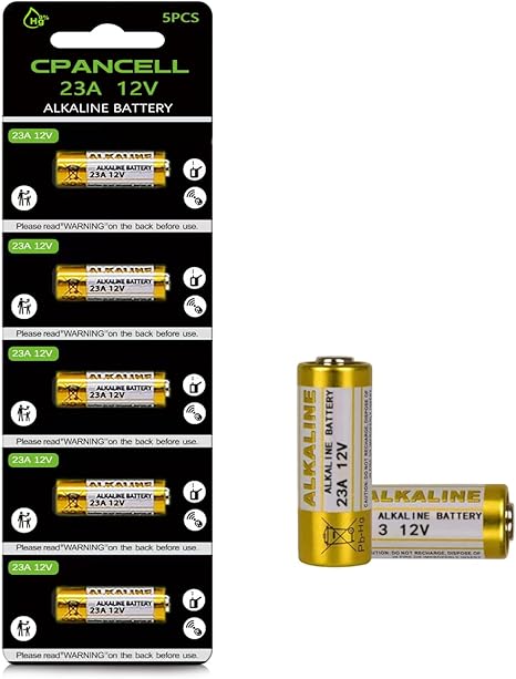 Amazon.com: CPANCELL A23 23A 12V Alkaline Battery MN21/23 L1028f ...