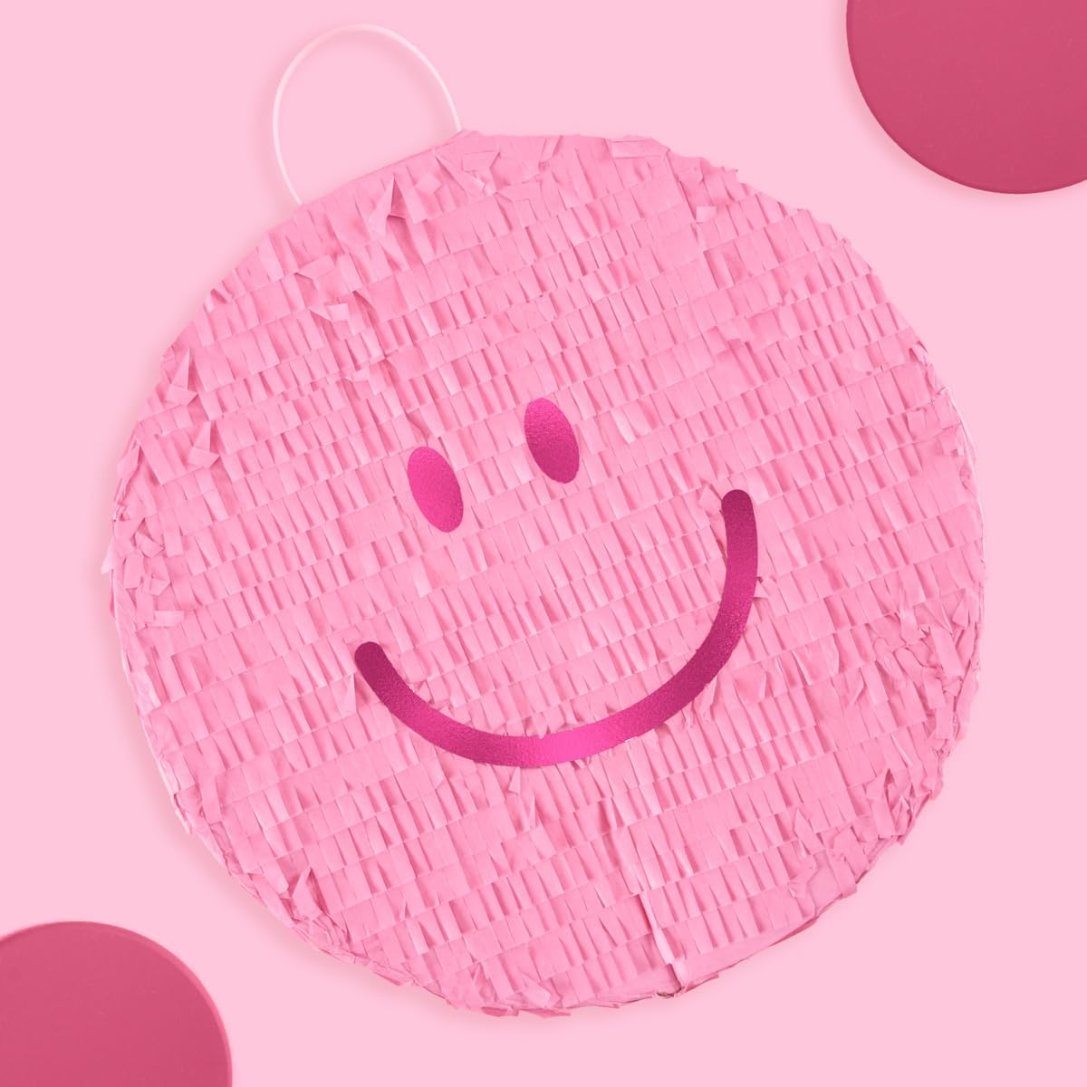 Amazon.com: xo, Fetti Smiley Face Piñata - Pink, 11" | Happy Pastel ...
