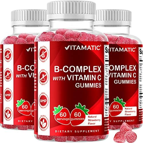 Amazon.com: Vitamatic Vitamin B Complex Gummies with Vitamin C ...