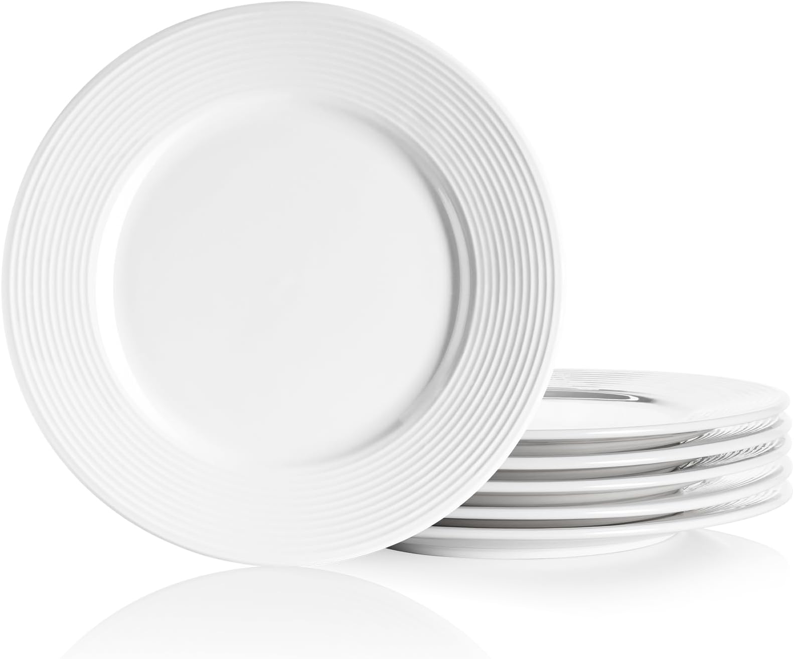 Leegg Dessert Plates 6 Inch Ceramic Small Round Plates for Dessert ...