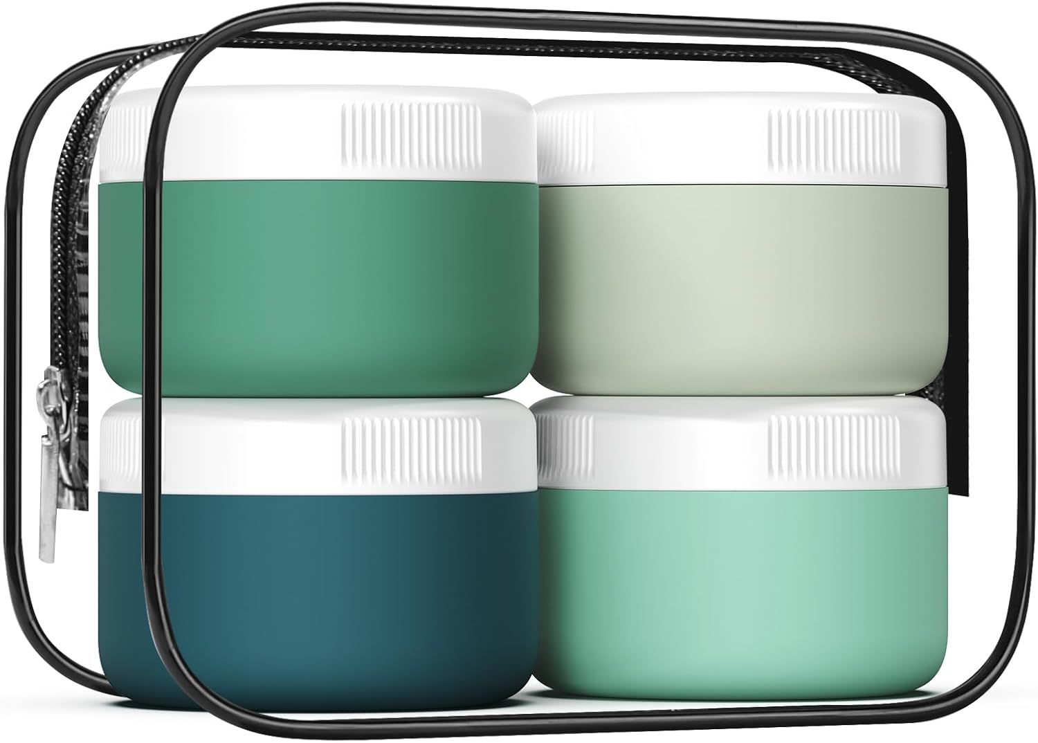 Amazon.com: Kuangre Travel Containers for Toiletries, Silicone Cream ...