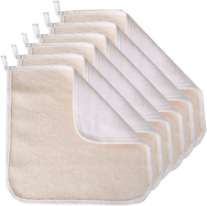 Amazon.com: Tatuo 5 Pcs Exfoliating Face and Body Wash Cloths Towel ...
