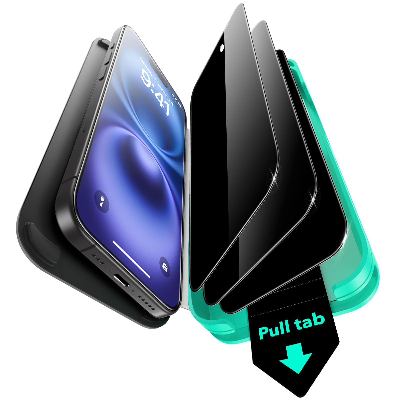 Amazon.com: ESR 3 Pack 9H+ Glass for iPhone 16 Plus/iPhone 15 Plus ...