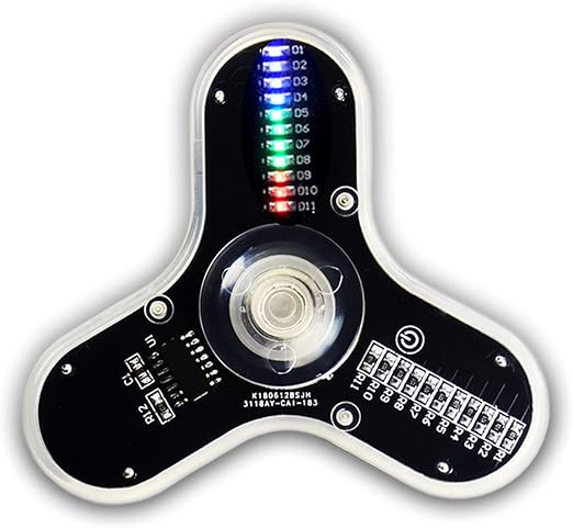 Soldering Practice Kit 3 Leaves LED Rotating Gyroscope DIY Kit ...