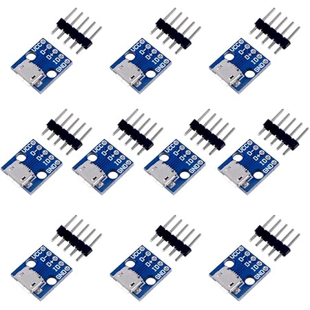 Amazon.com: DIYmall Micro USB Interface Power Adapter Board 5V Breakout ...