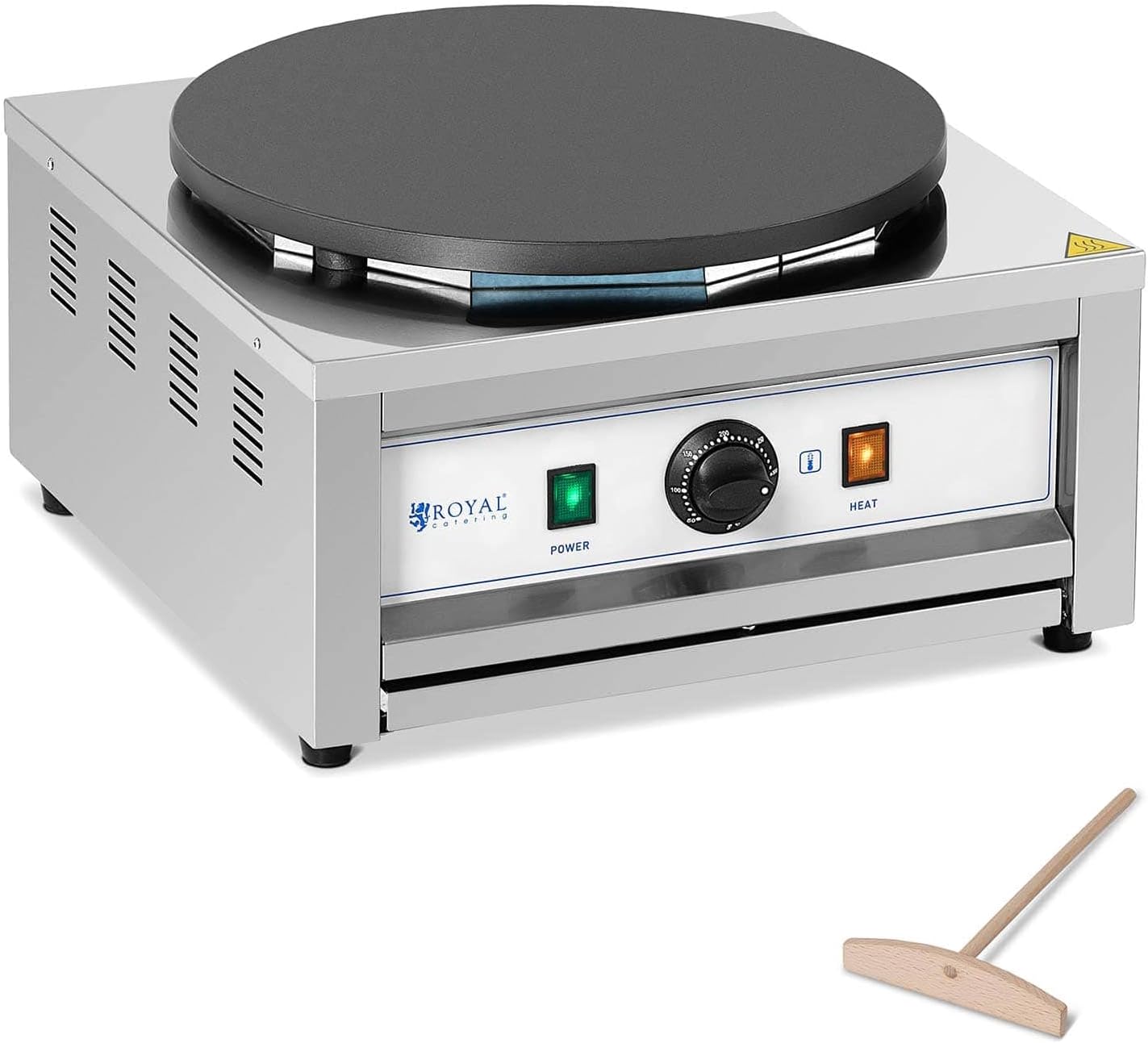 Royal Catering Crepe Maker, 3000W Electric Crepe Cooker, 400 mm ...