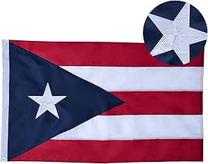 Amazon.com : ROTERDON Puerto Rico Flag 4x6 Ft Outdoor - Heavy Duty 210D ...