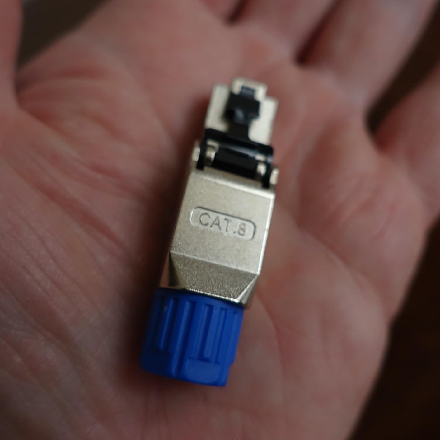 VCELINK Toolless RJ45 connector, Gold Plated Tool Free Cat8 Connector ...