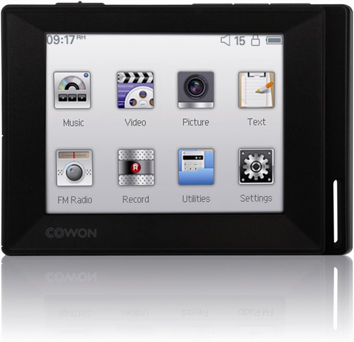 COWON D2 + Lecteur MP3/vidéo Portable 8 Go (6,4 cm (2,5) Écran Tactile, Fente pour Carte SD/MMC ...