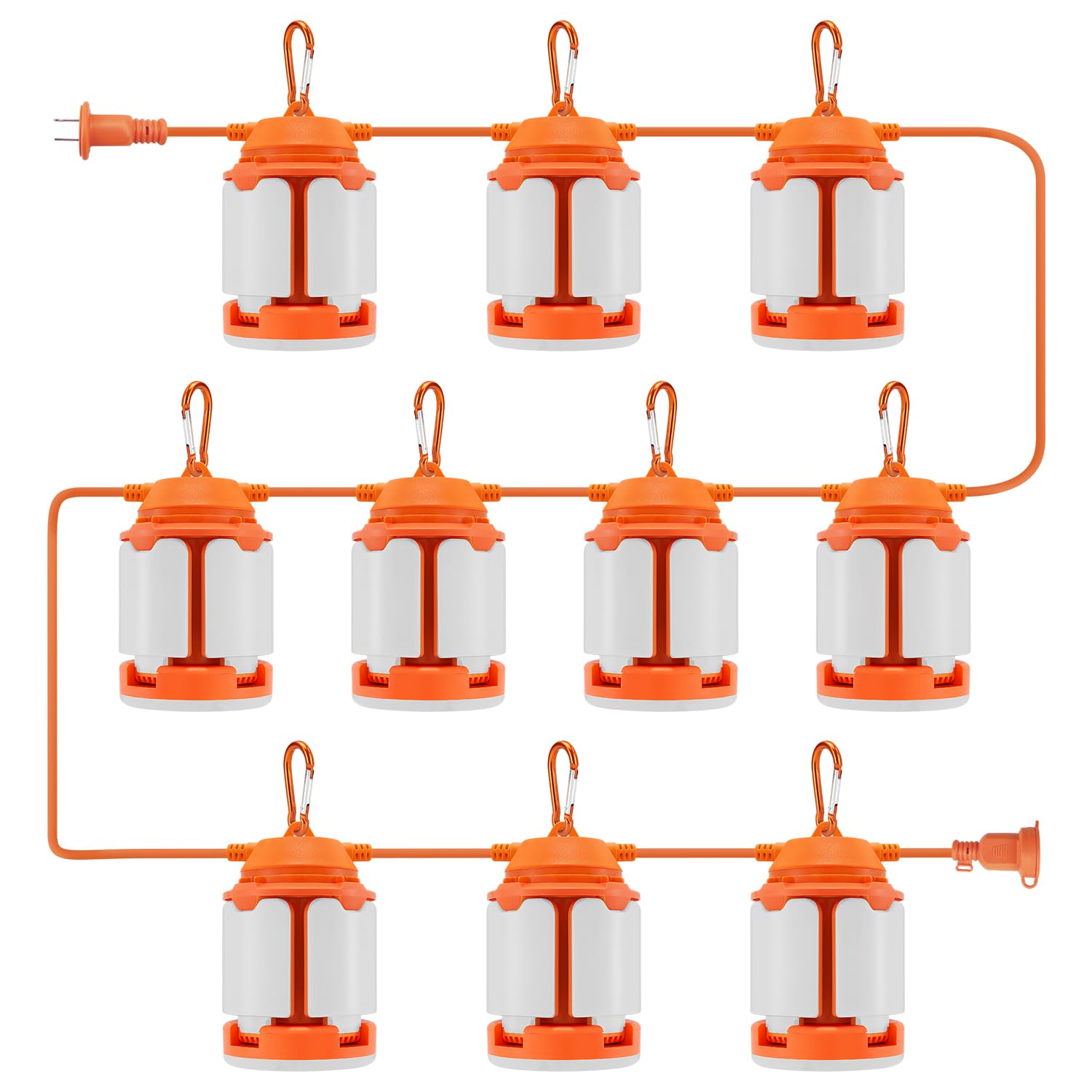 100ft Construction String Lights, 300W LED Industrial Grade 30000LM ...