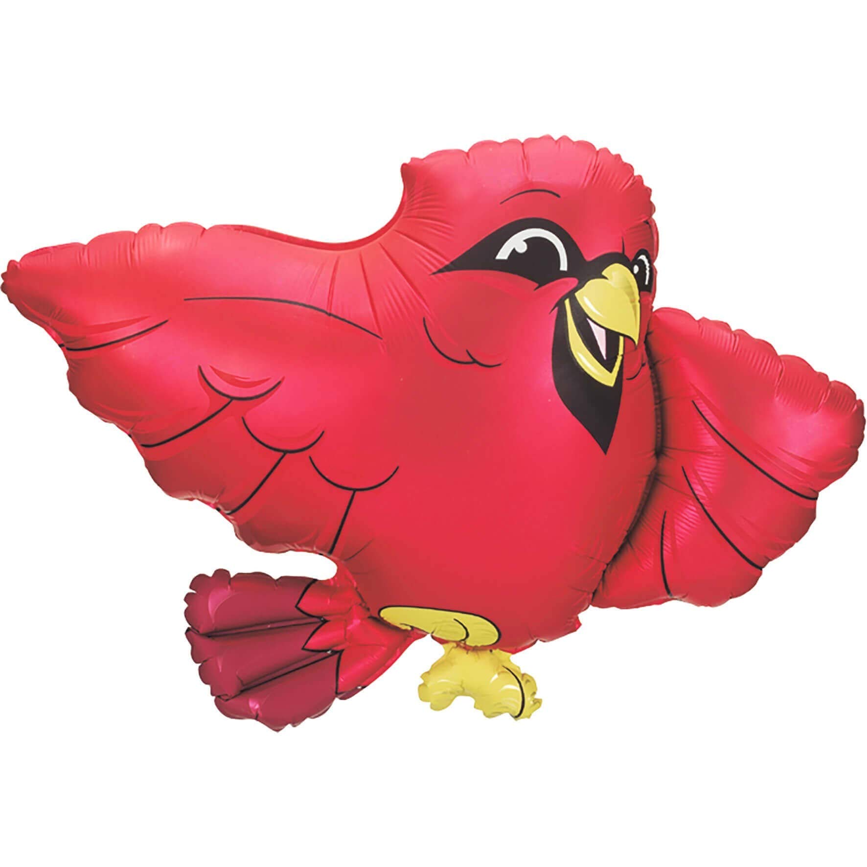 Angry Cardinal Flying