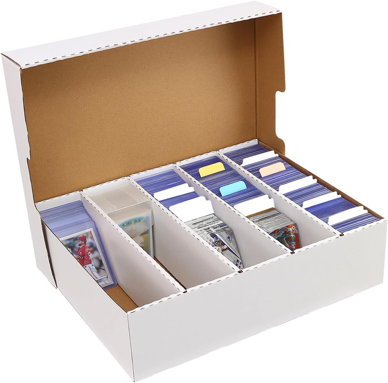 Amazon.com: BIU-BOOM Monster Card Box, 5 Track, Baseball Card Storage ...