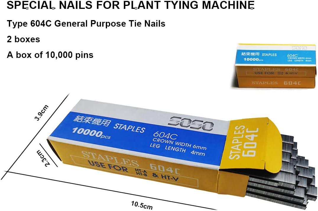 Plant Tying Machine Tapener Tool Consumables, 20000 Staples to Fix ...