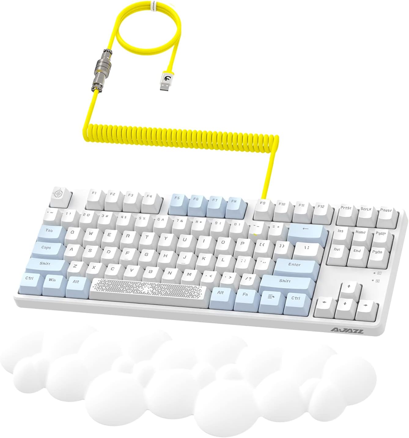 Amazon.com: A.JAZZ AK873 Wired 87 Key TKL Mechanical Gaming Keyboard ...