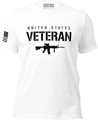 United States Veteran Pro 2A USA America Military Patriotic Men's T ...