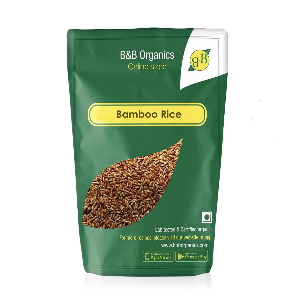 B&B Organics Bamboo Rice (1kg), Nutrient and Fibre Rich/Moongil Arisi ...