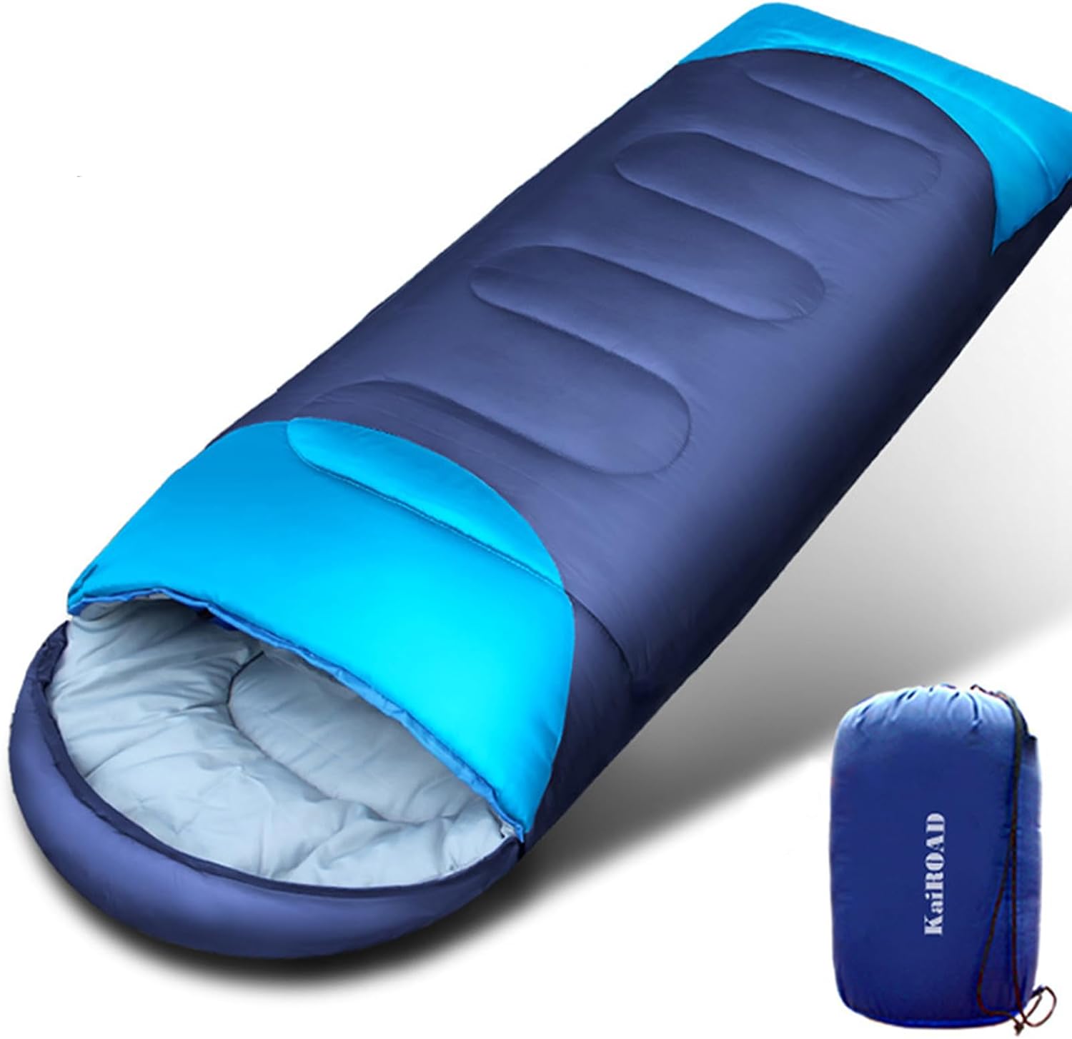 Sleeping Bags for Adults, Hooded Rectangular Sleeping Bag, Lightweight ...