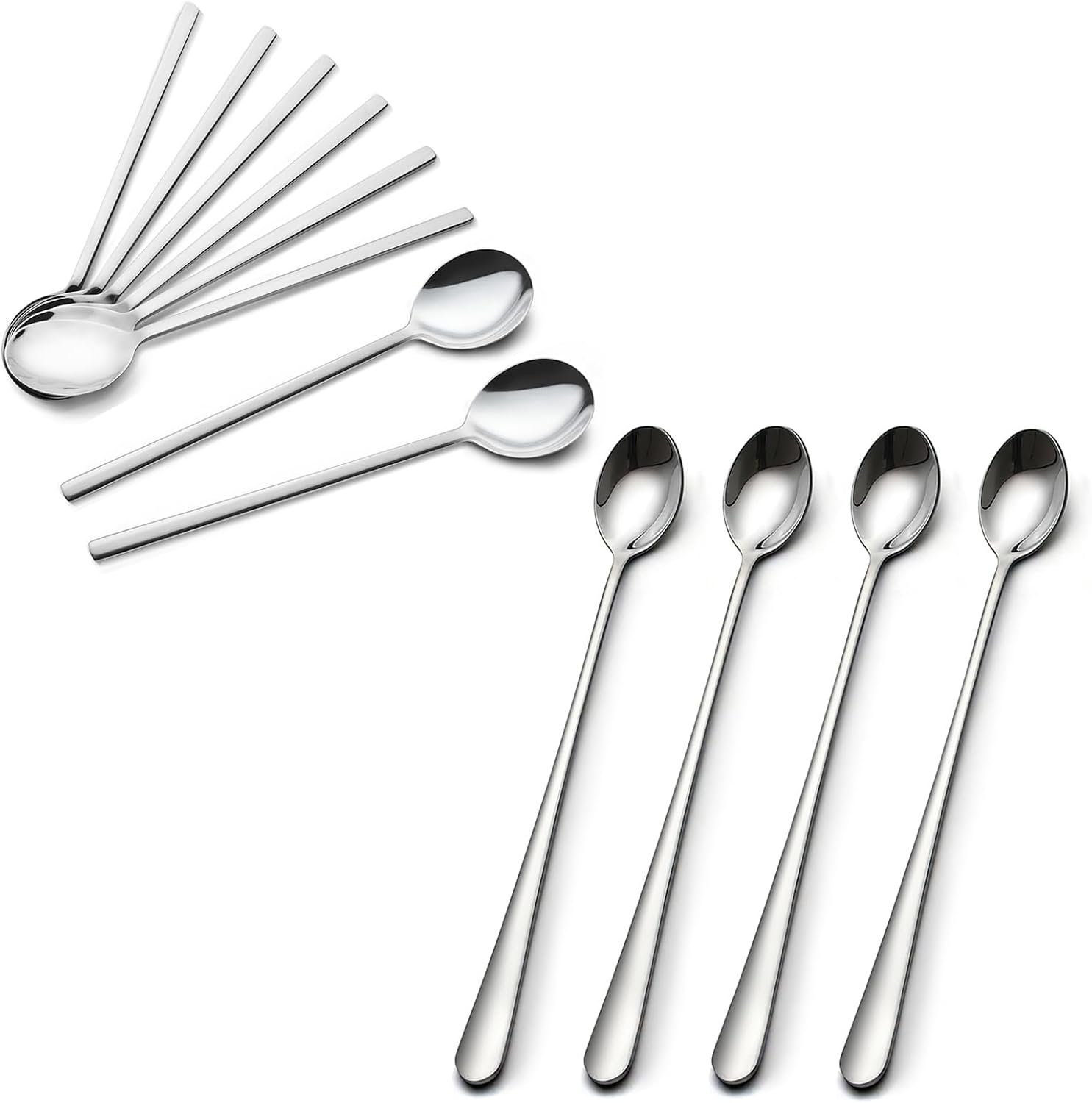 Amazon.com: 8 Pieces Stainless Steel Korean Spoon and 4 Pieces Long ...
