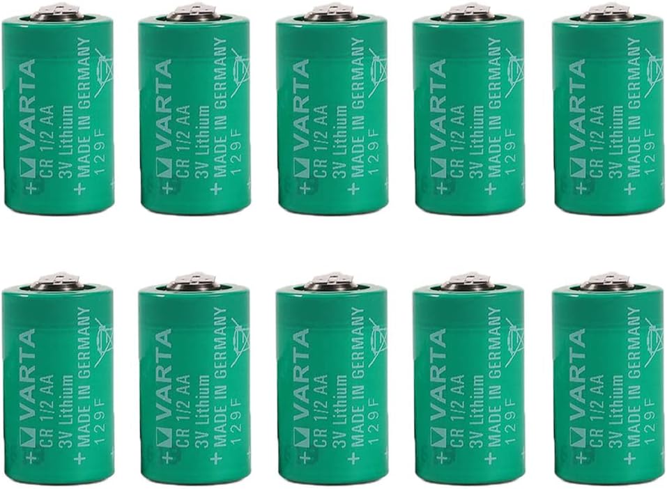 Amazon.com: NOOKK (Pack of 10) CR1/2AA 3V 950mAh Lithium Battery for ...