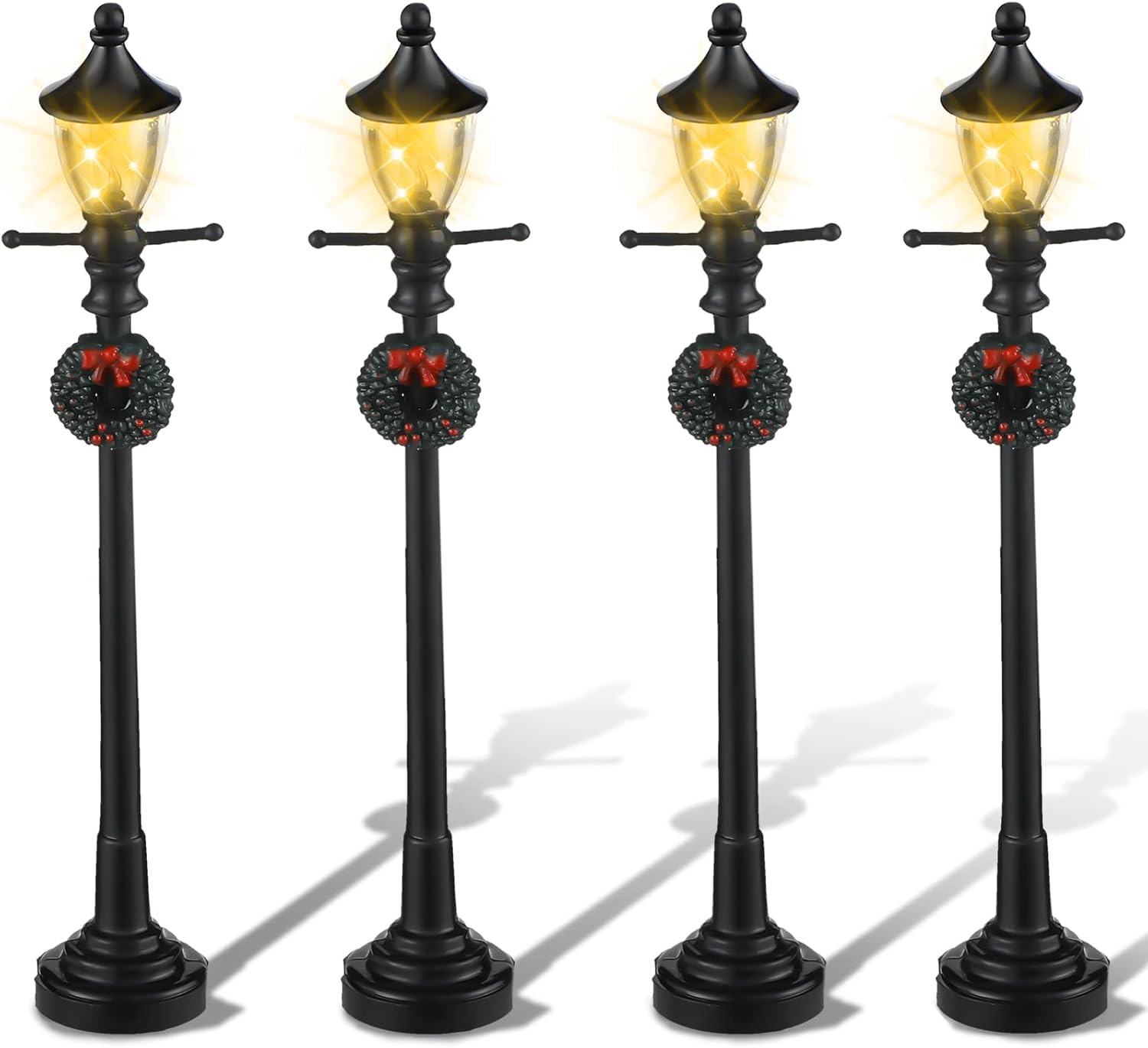 Amazon.com: Christmas Lamp Post Village Accessories Village Fairy Lamp ...