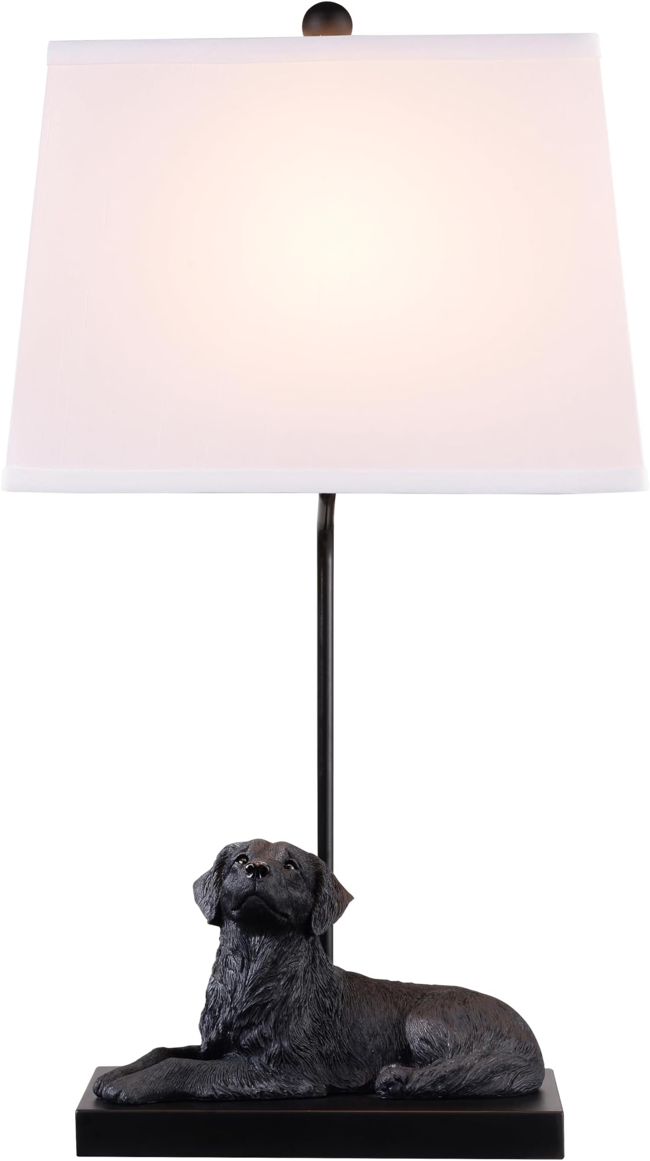 Crestview Collection 24" Golden Doodle Dog Resin Table Lamp w/White ...