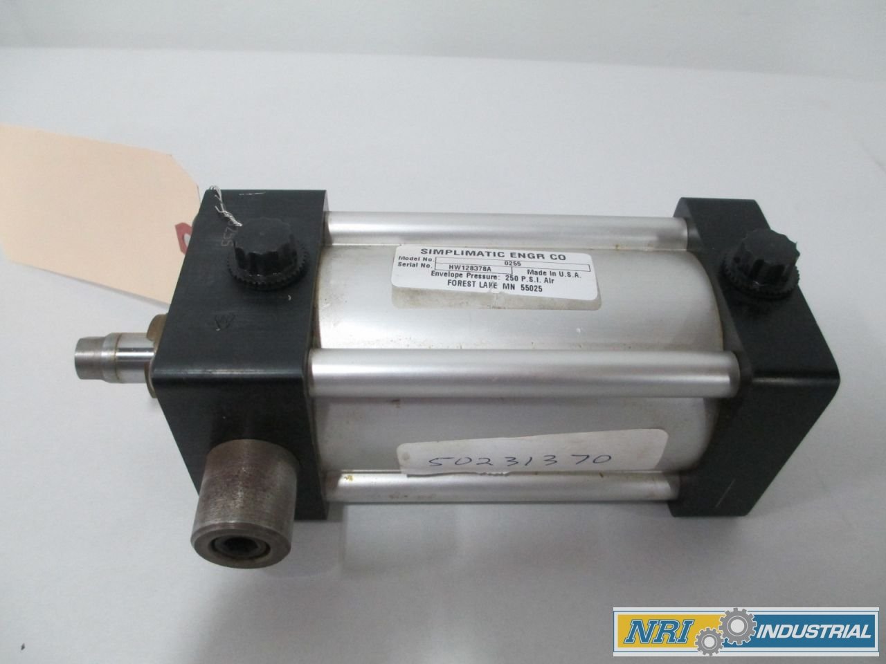 NEW SIMPLIMATIC 0255 2IN STROKE 2-1/2IN BORE 250PSI AIR CYLINDER ...