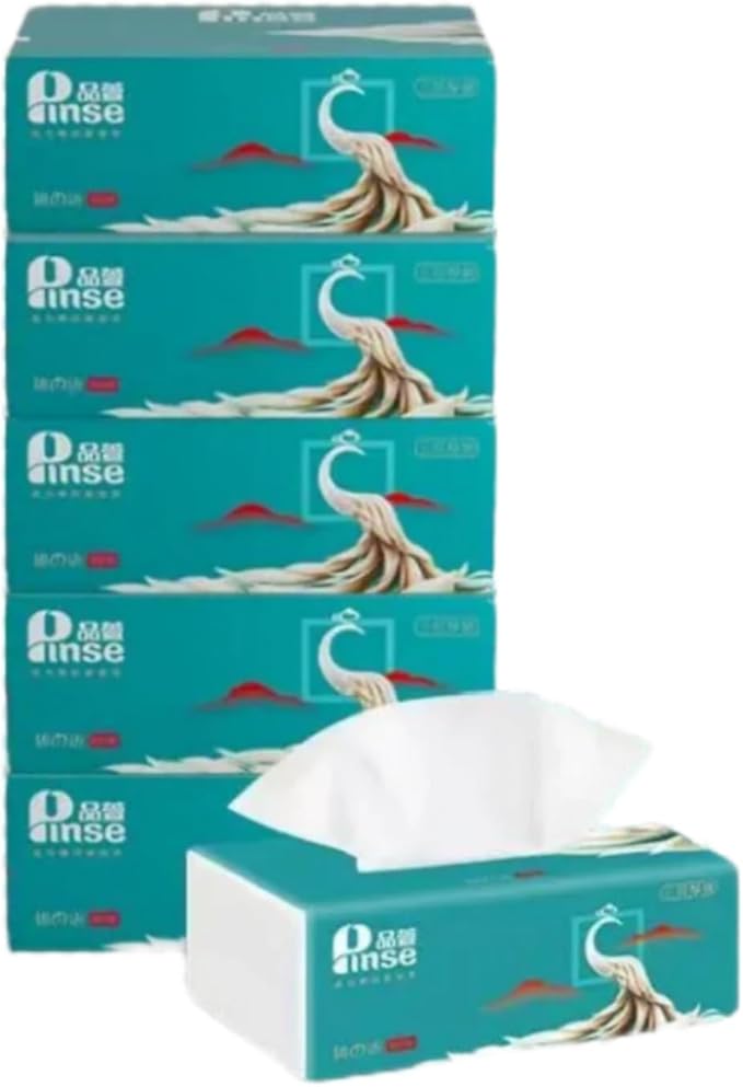 Pinse Facial Tissues 4ply Thickened 90 Sheets X 6 Packs Pure Wood Pulp ...