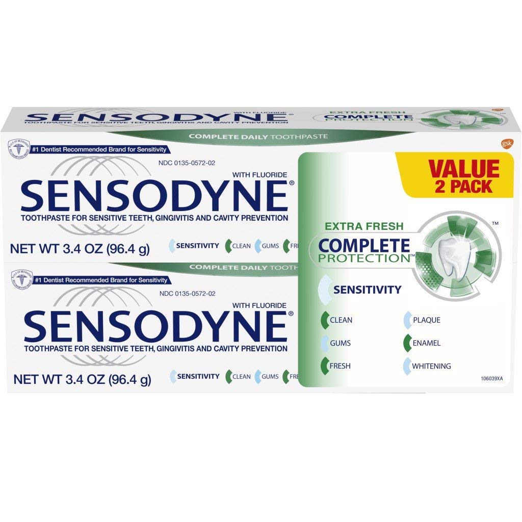 Amazon.com: Sensodyne Complete Protection - Pasta de dientes sensibles ...