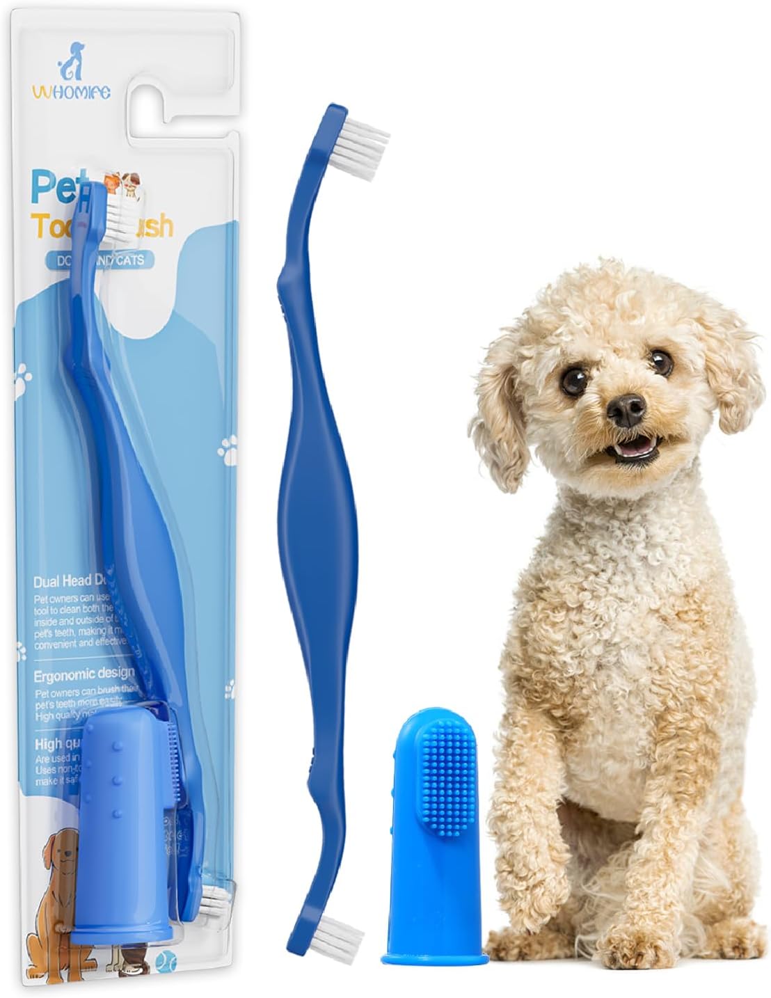 Amazon.com : VVHOMIFE Premium Pet Toothbrush Set for Cats and Dogs ...
