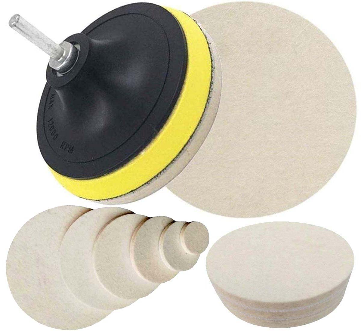 DIY Crafts 2 Pcs, 7" inch Backing Felt Pad Nut Only, Felt Pad Kit For ...