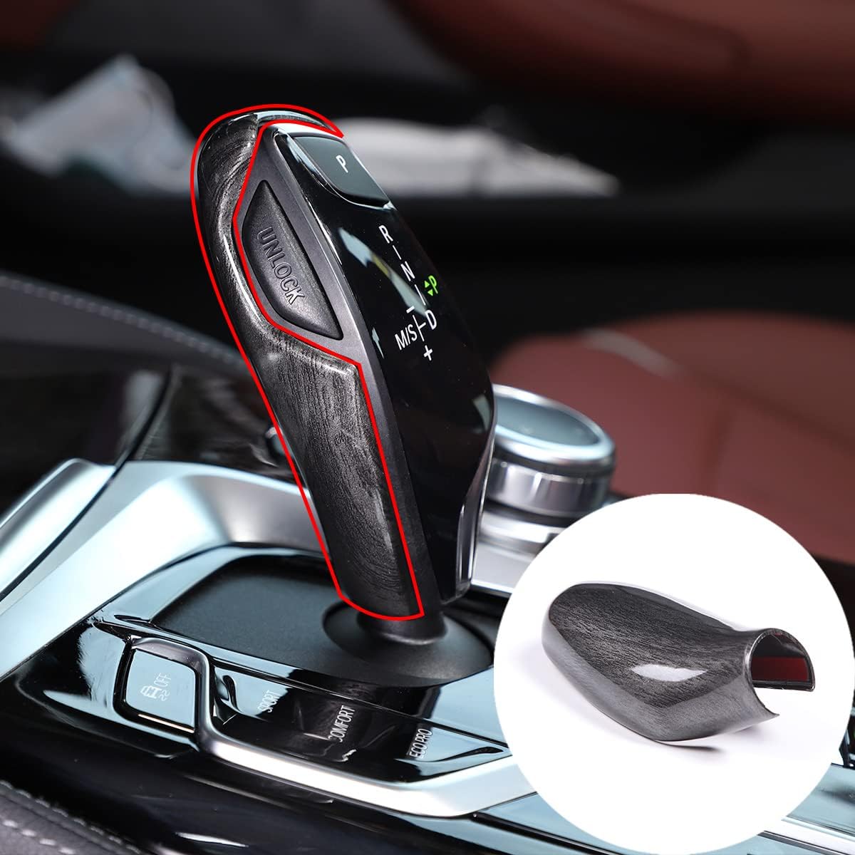 Amazon.com: TINKI ABS Chrome for BMW 5 6 7 Series G11 G12 G30 Car Gear ...