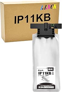 Amazon.co.jp: エプソン IP11 IP11B 互換インクパック EPSON用 IP11KB ブラック 単色 顔料 大容量タイプ エプソン インク IP11 対応機種：PX ...