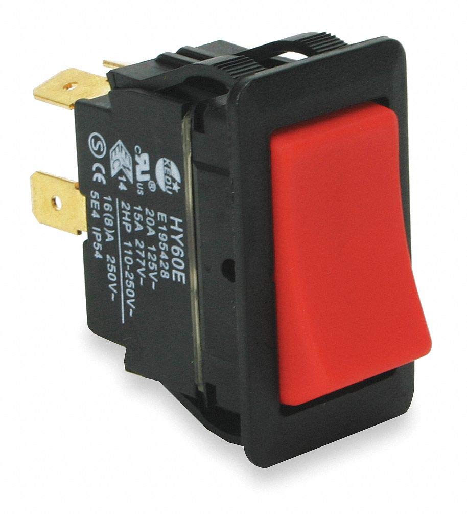 Rocker Switch, DPST, 4 Connections: Dpst Toggle Switches: Amazon.com ...