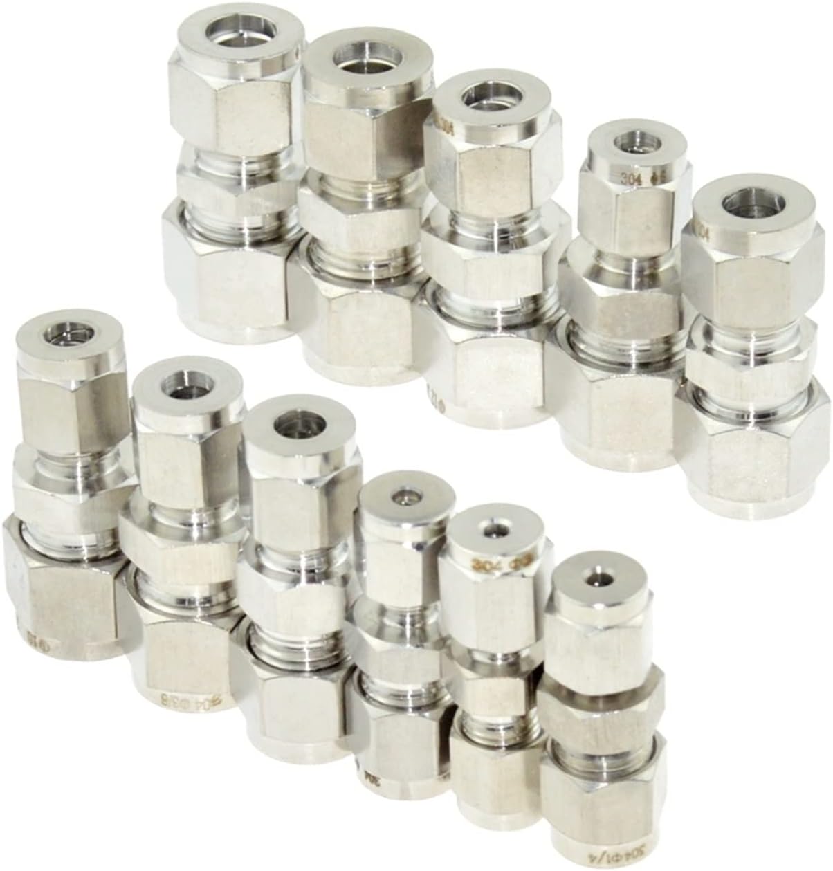 Amazon.com: 1PC Compressor Fitting Reducer Union 1/8" 1/4" 1/2" 6mm 8mm ...