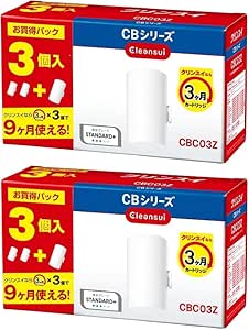Amazon | 三菱ケミカル・クリンスイ 浄水器 カートリッジ計3個入り [交換用カートリッジCBC03Z] 2セット | 三菱ケミカル・クリンスイ | 蛇口用カートリッジ 通販