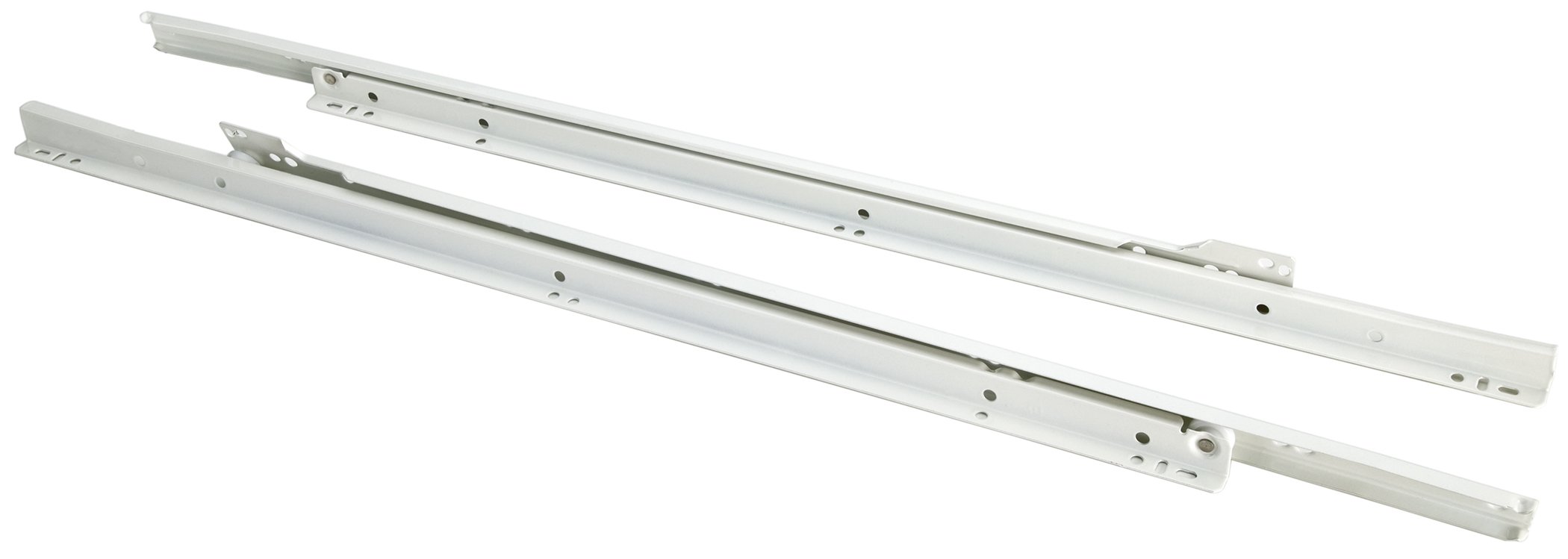 Steelex D4318 24-Inch Euro-Style Self-Closing Drawer Slides, White ...