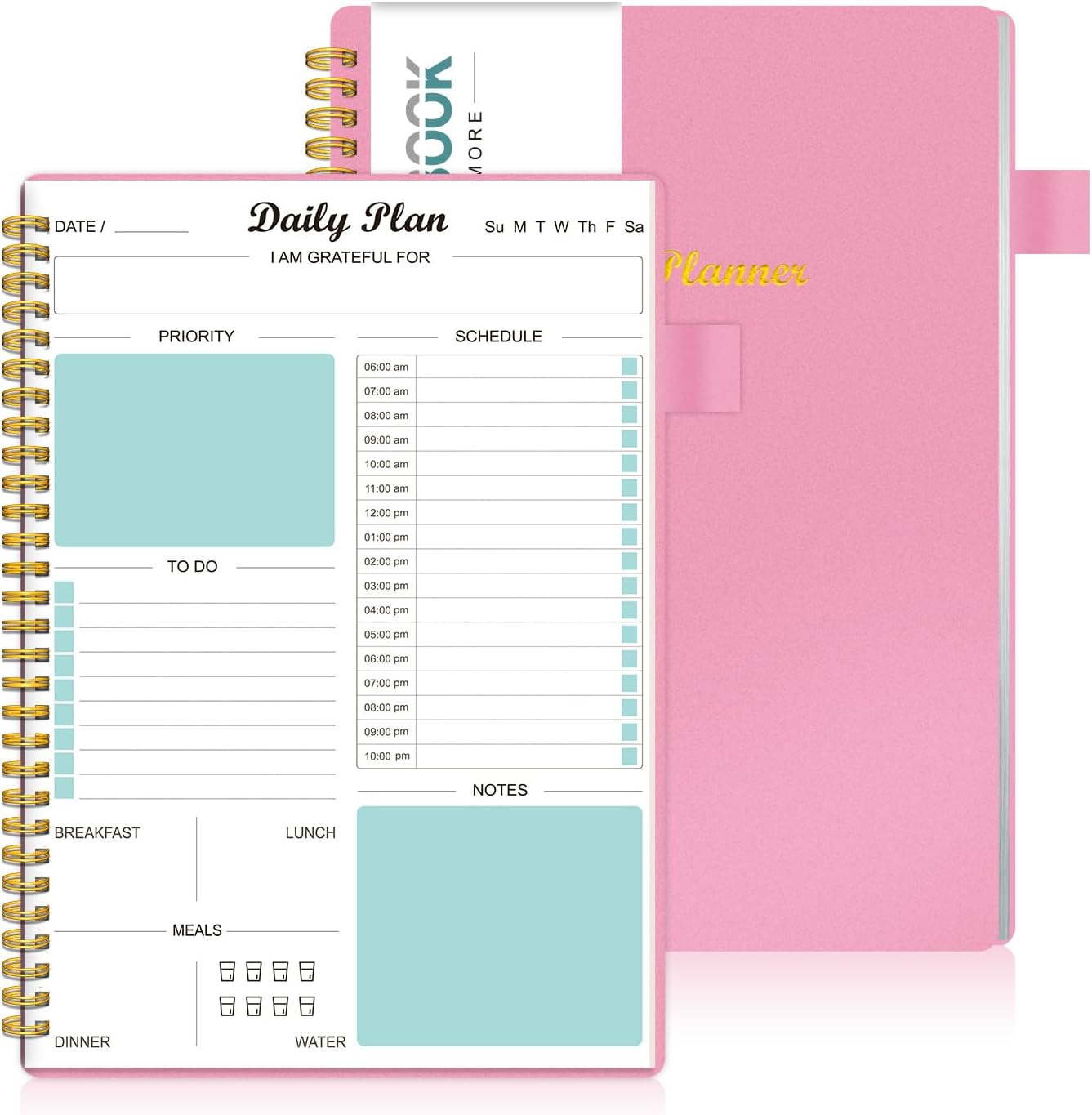 Amazon.com : Daily Planner Undated, To Do List Notebook with Hourly ...