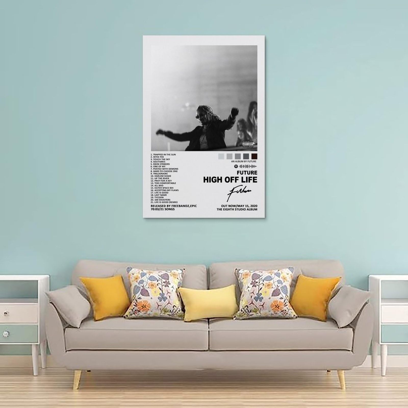 Snapklik.com : ShenMou Future Poster High Off Life Music Album Canvas ...