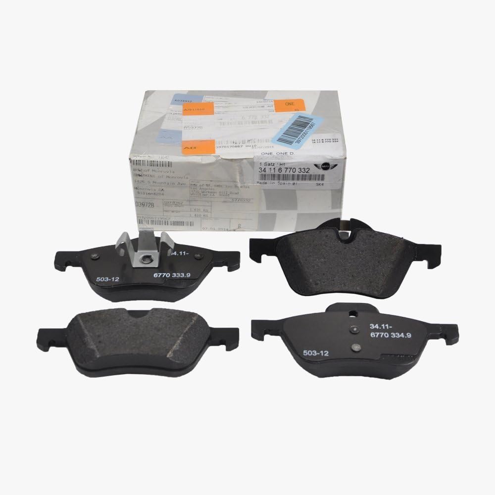 Amazon.com: Mini Cooper Front Brake Pads Genuine Factory Original ...