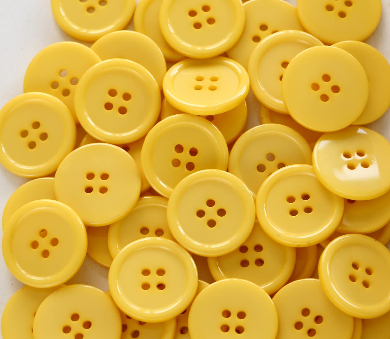 Yellow Sewing Button