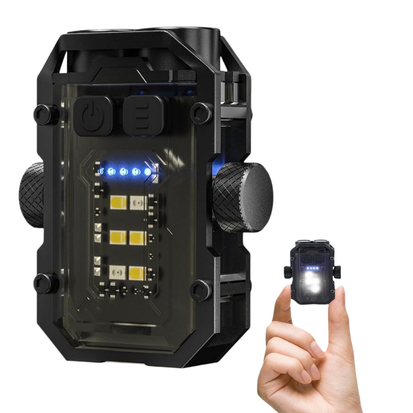 iQuincy Clip on Mini Flashlight, EDC Keychain Flashlight, Compact ...