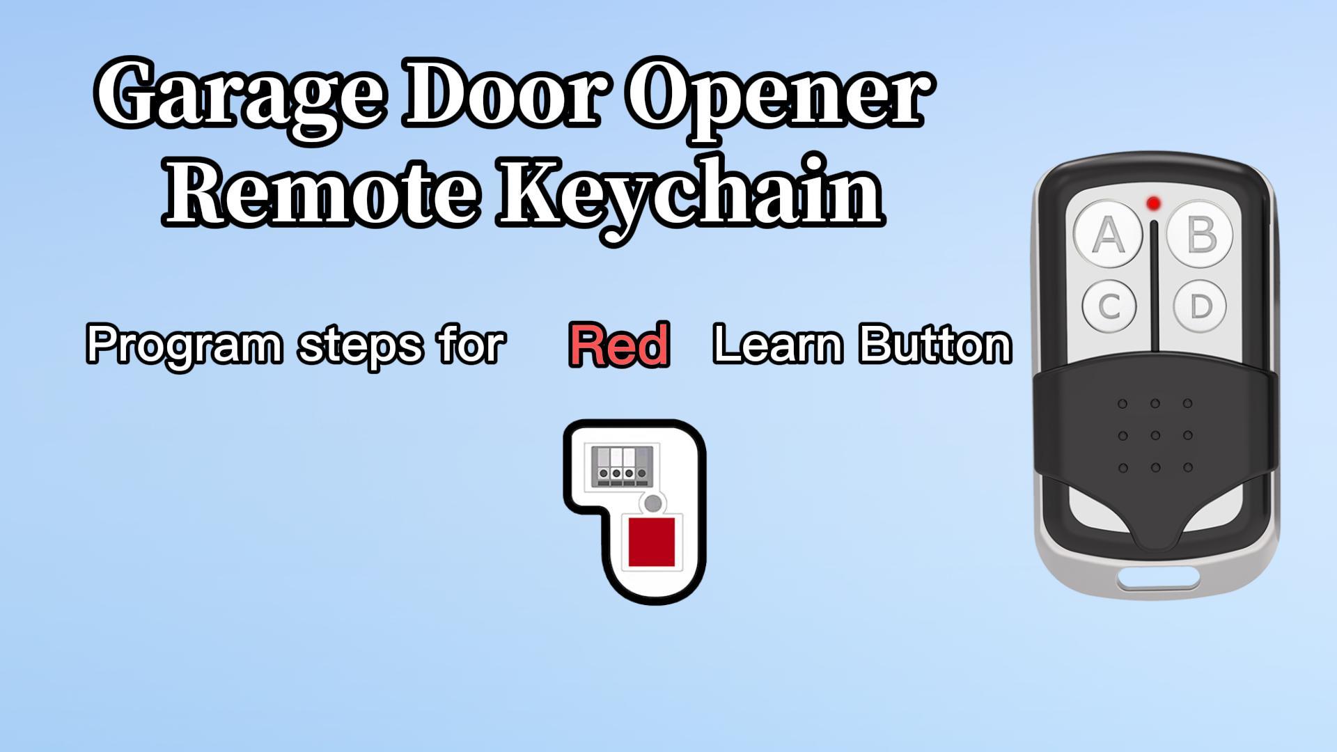 Watch Program steps for Red Learn Button-Universal Garage Door Remote ...