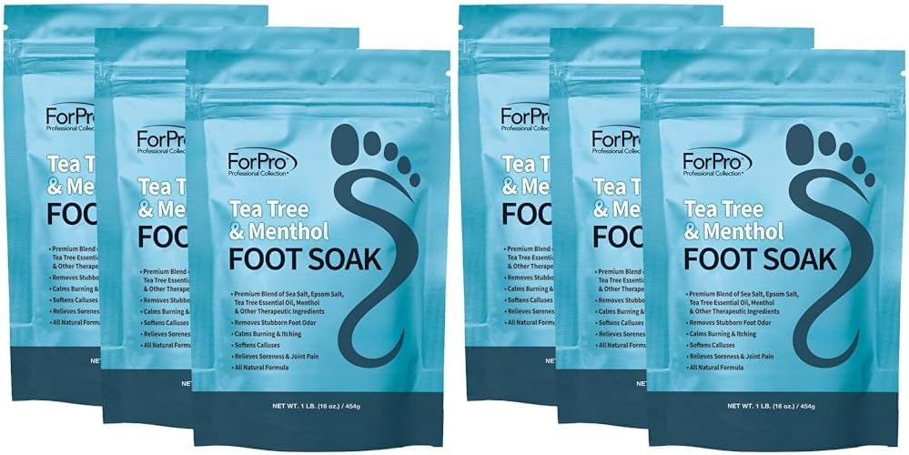 Amazon.com: ForPro Tea Tree Oil & Menthol Foot Soak with Sea & Epsom ...