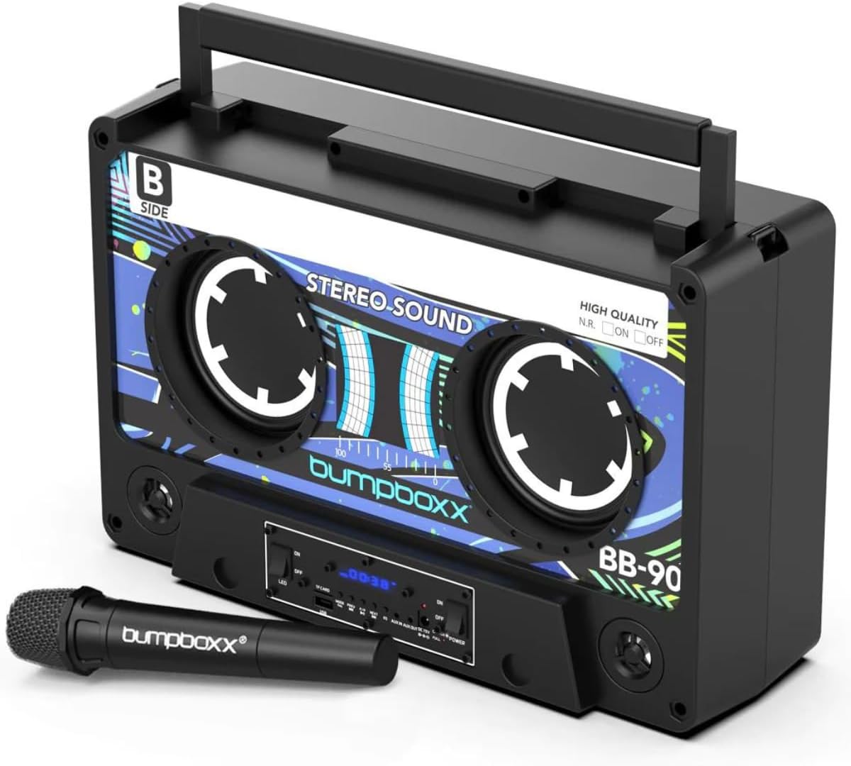 Amazon.com: Bumpboxx Remixx Bluetooth Boombox Bluetooth Speaker with ...