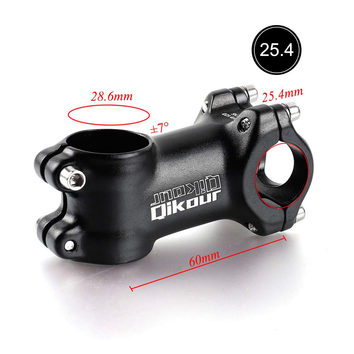 Snapklik.com : Bike Stem 7 Degree Bicycle Stem 60mm Bike Handlebar ...