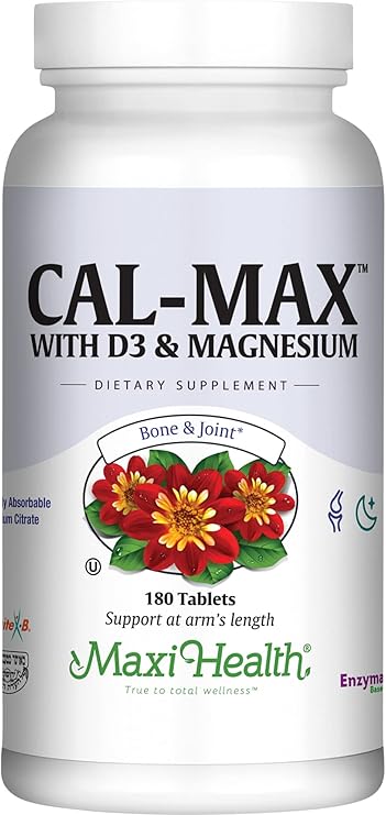 Amazon.com: Maxi Health Calcium 1000 mg with Vitamin D3 (400 IU) and ...