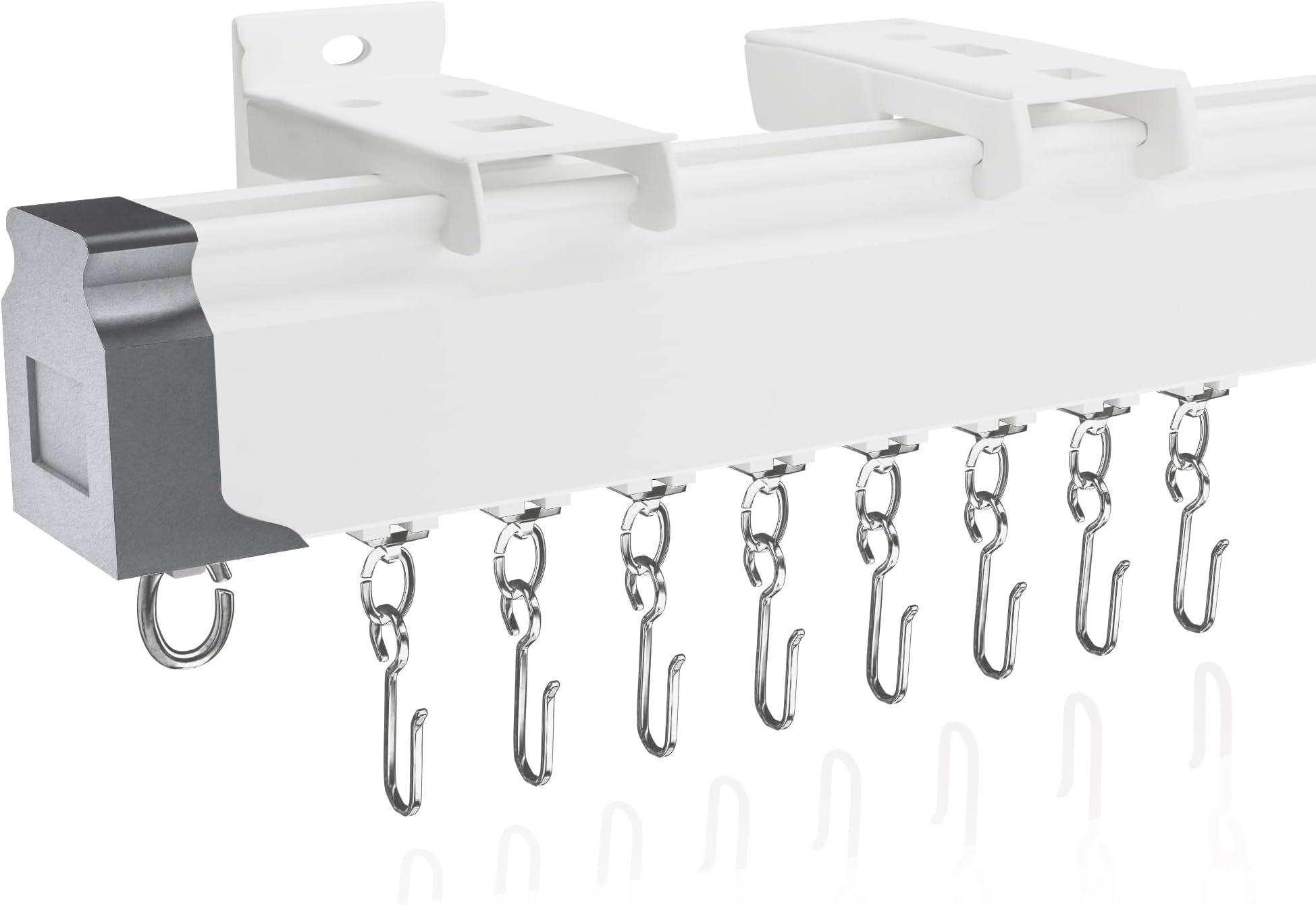 Amazon.com: AKON Curtain Track Ceiling Trolley Track System| Steel ...