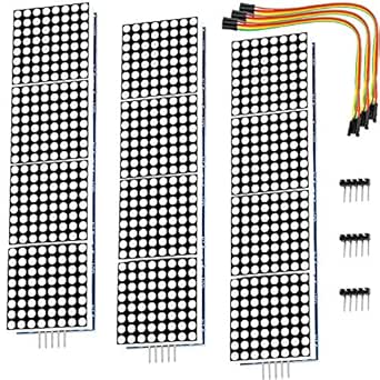 AZDelivery 3 x MAX7219 8 x 32 Dot Matrix MCU 4 in 1 LED Display Module ...