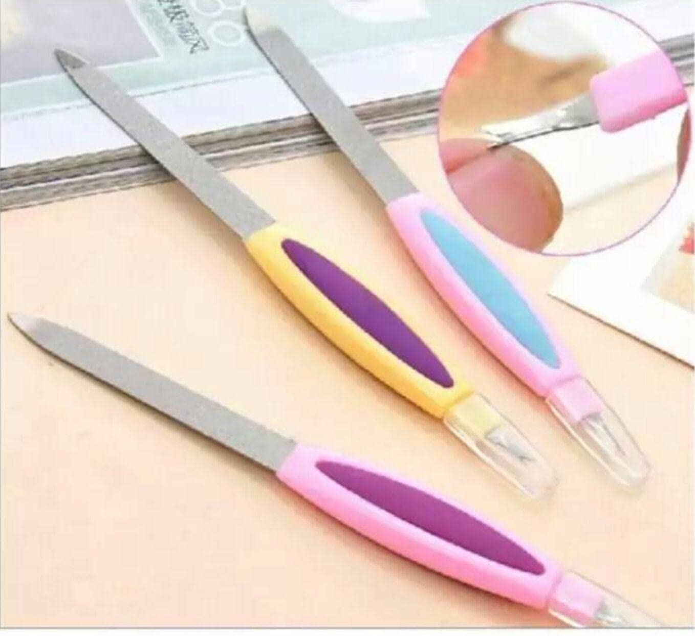 Metis Set of 3 Nail Filers with Cuticle Trimmer/Cutter/Remover (7 ...